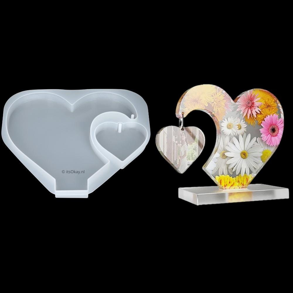 Siliconen Mal Hart - Frame voor foto in Epoxy - Hobbywinkel itsOkay